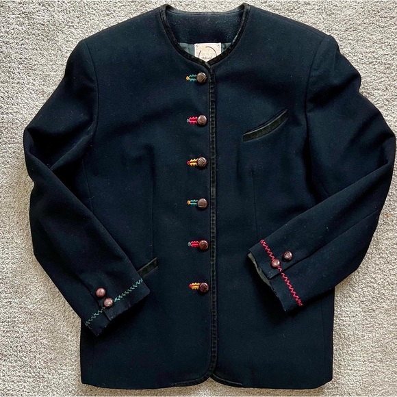 Vintage | Jackets & Coats | Rare Vintage 8s Spanish Wool Blazer Jacket ...